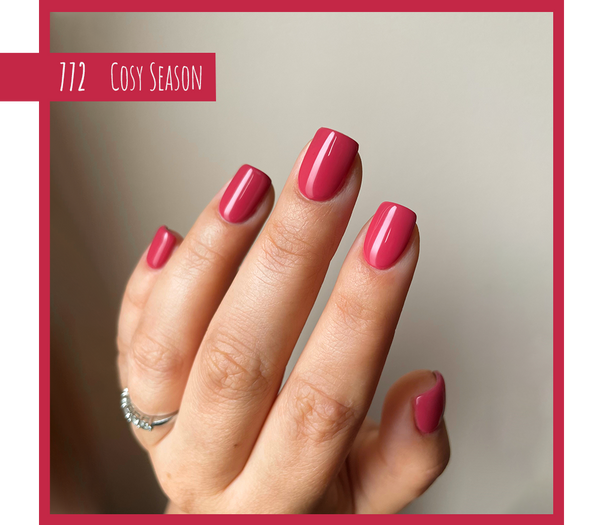 Cosy Season CG772 | Deep Raspberry Red Nail Gel – Izabelle Hammon Ltd
