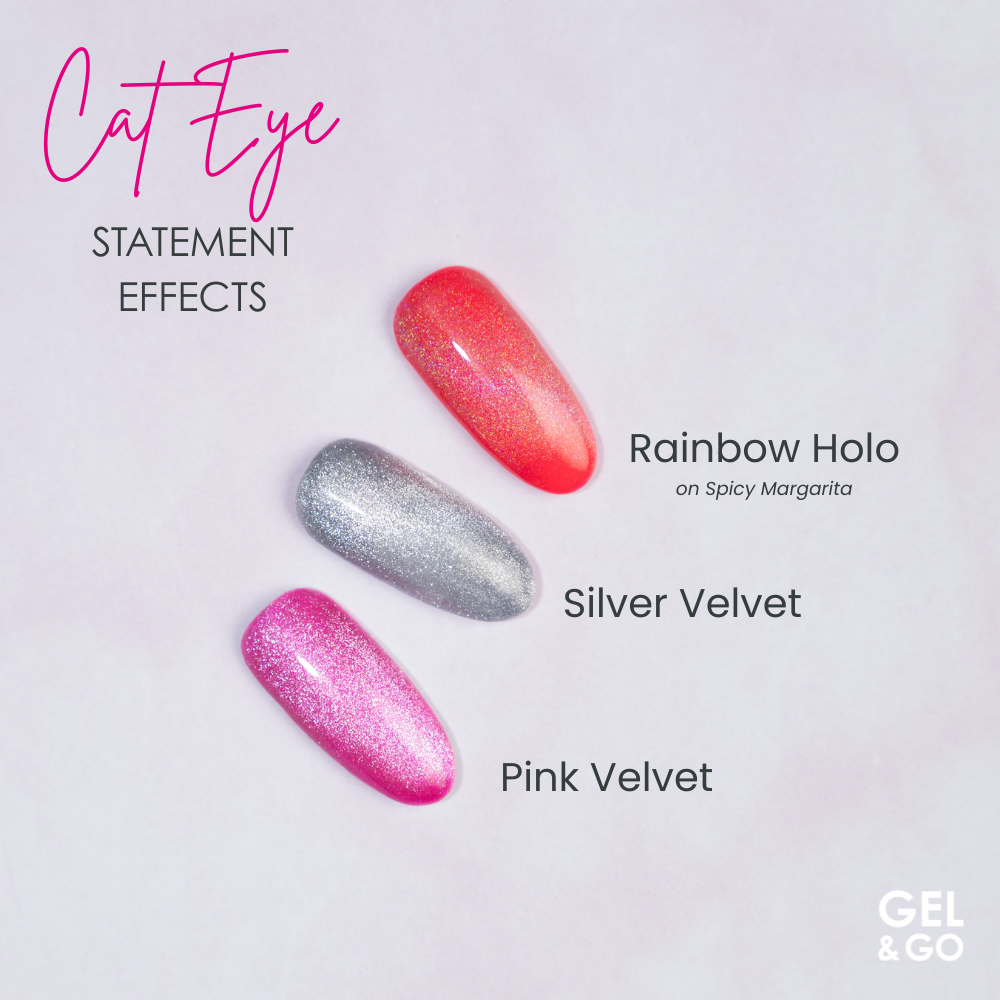 Rainbow Holograhic Cateye Gel Polish – Izabelle Hammon Ltd