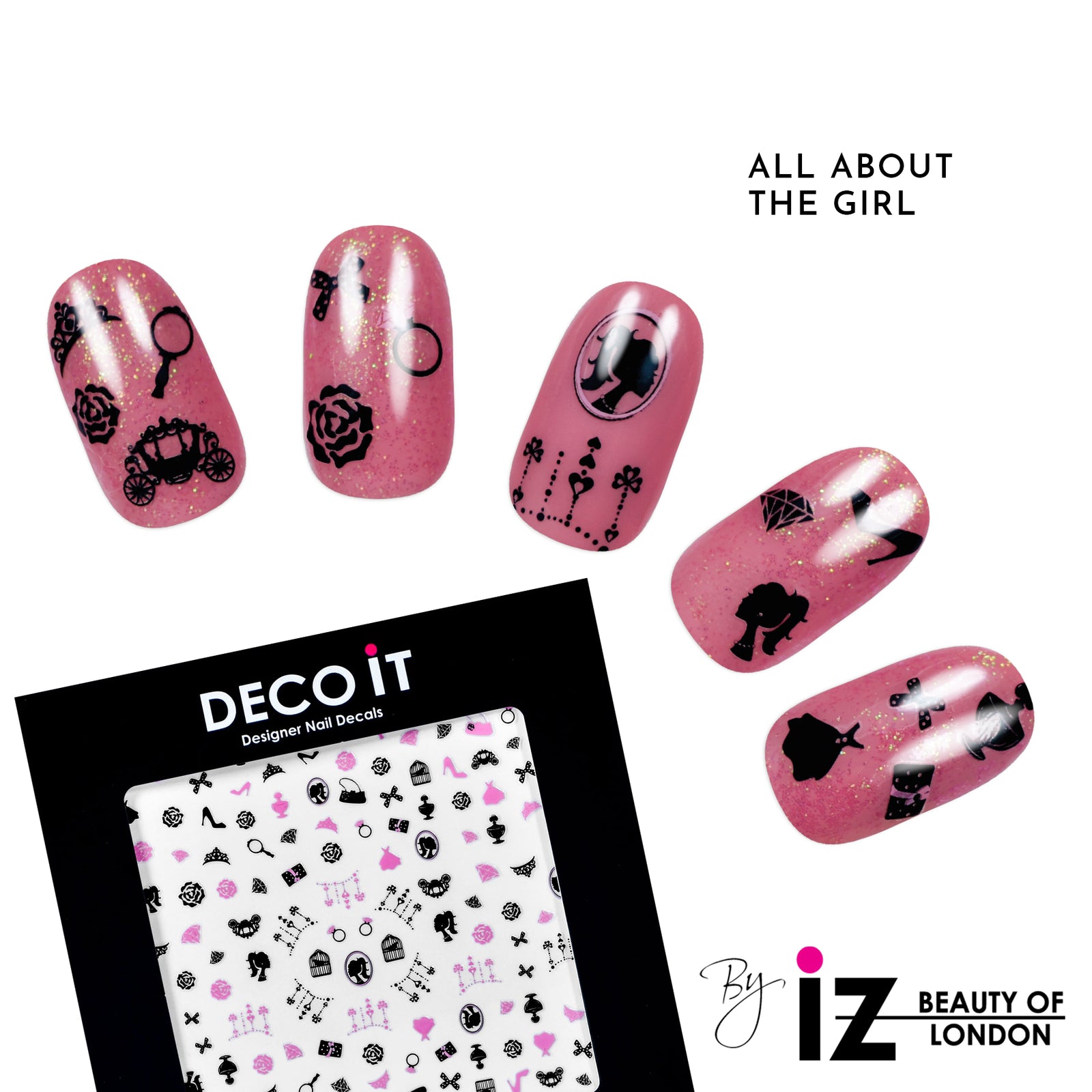 All About The Girl Nail Decals Izabelle Hammon Ltd