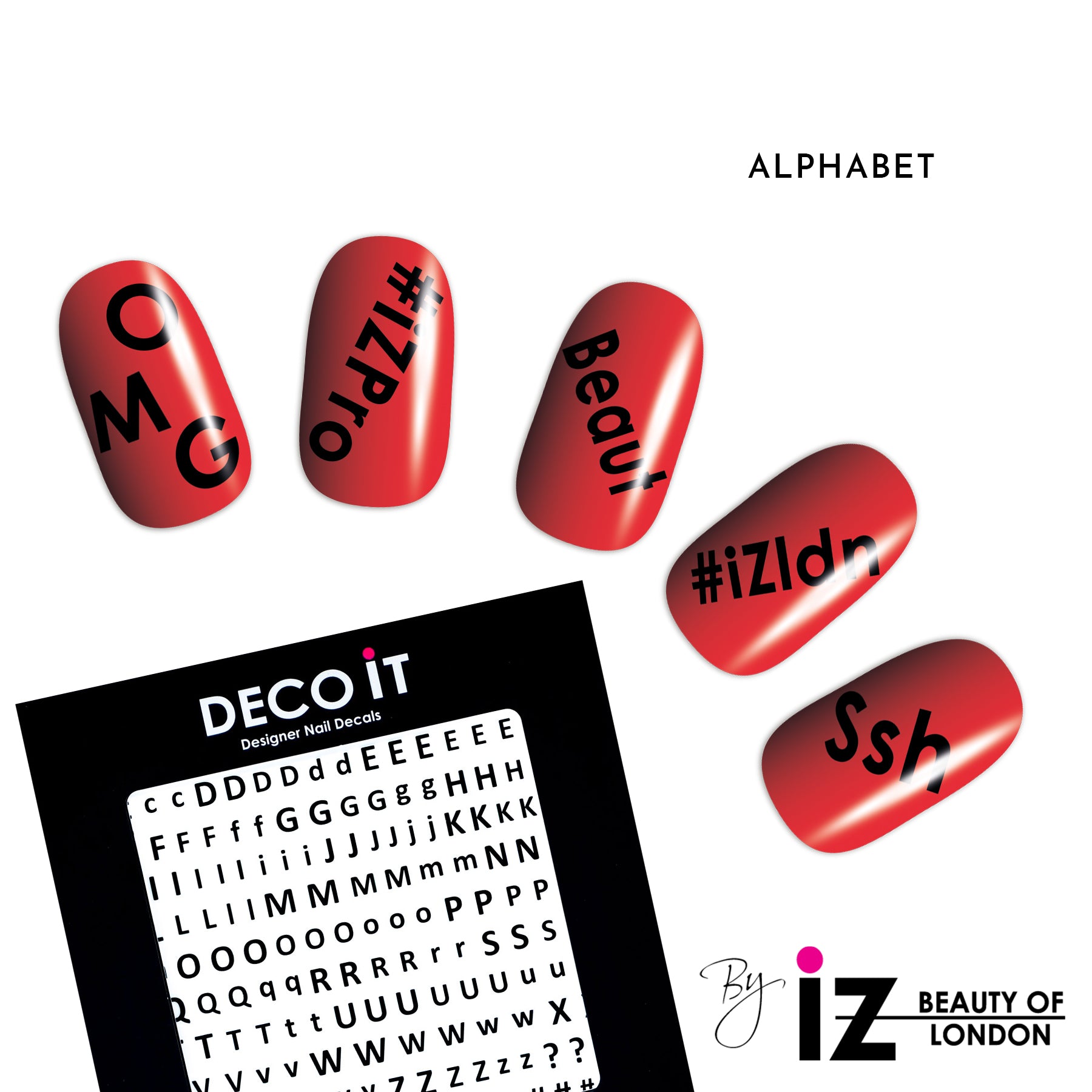 Alphabet Nail Decals – Izabelle Hammon Ltd