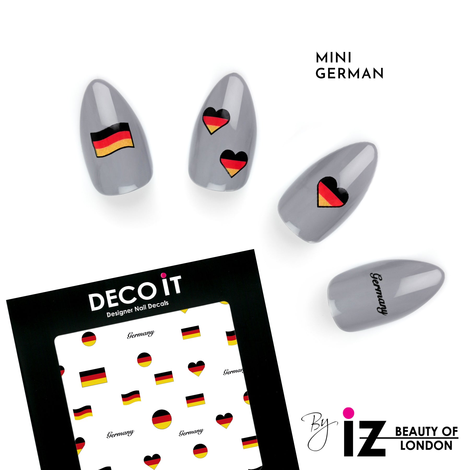 MINI Germany Flag Nail Decals – Izabelle Hammon Ltd