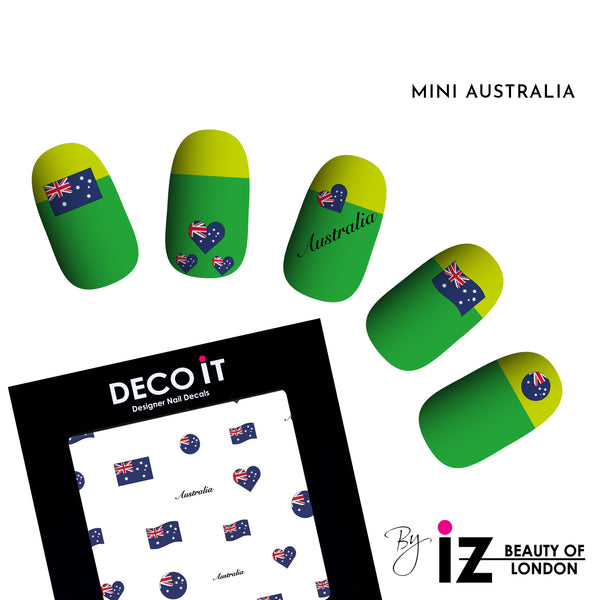MINI Australia Flag Nail Decals – Izabelle Hammon Ltd